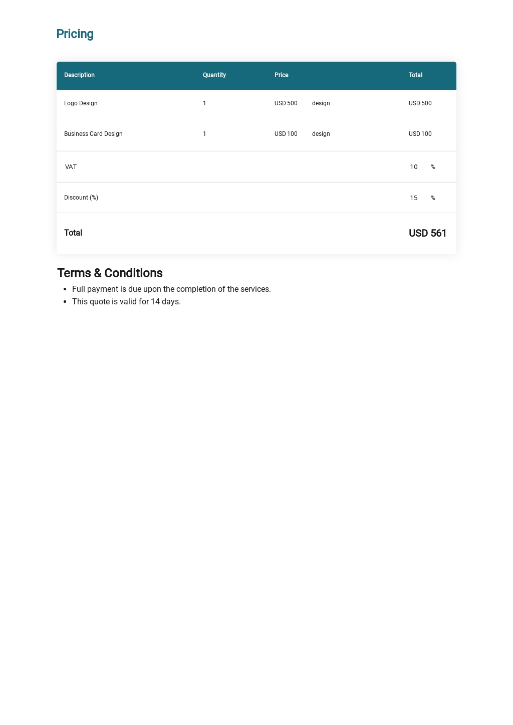 FREE Sample Request for Quotation Template in Google Docs, Word ...