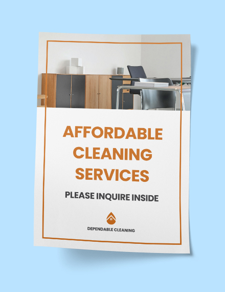 Cleaning Services Yard Sign Template - Illustrator, Word, PSD ...