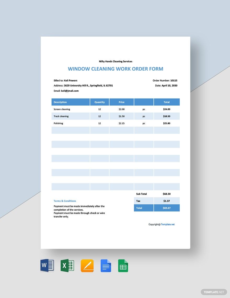 Sample Food Order Template - Google Docs, Google Sheets, Excel, Word ...