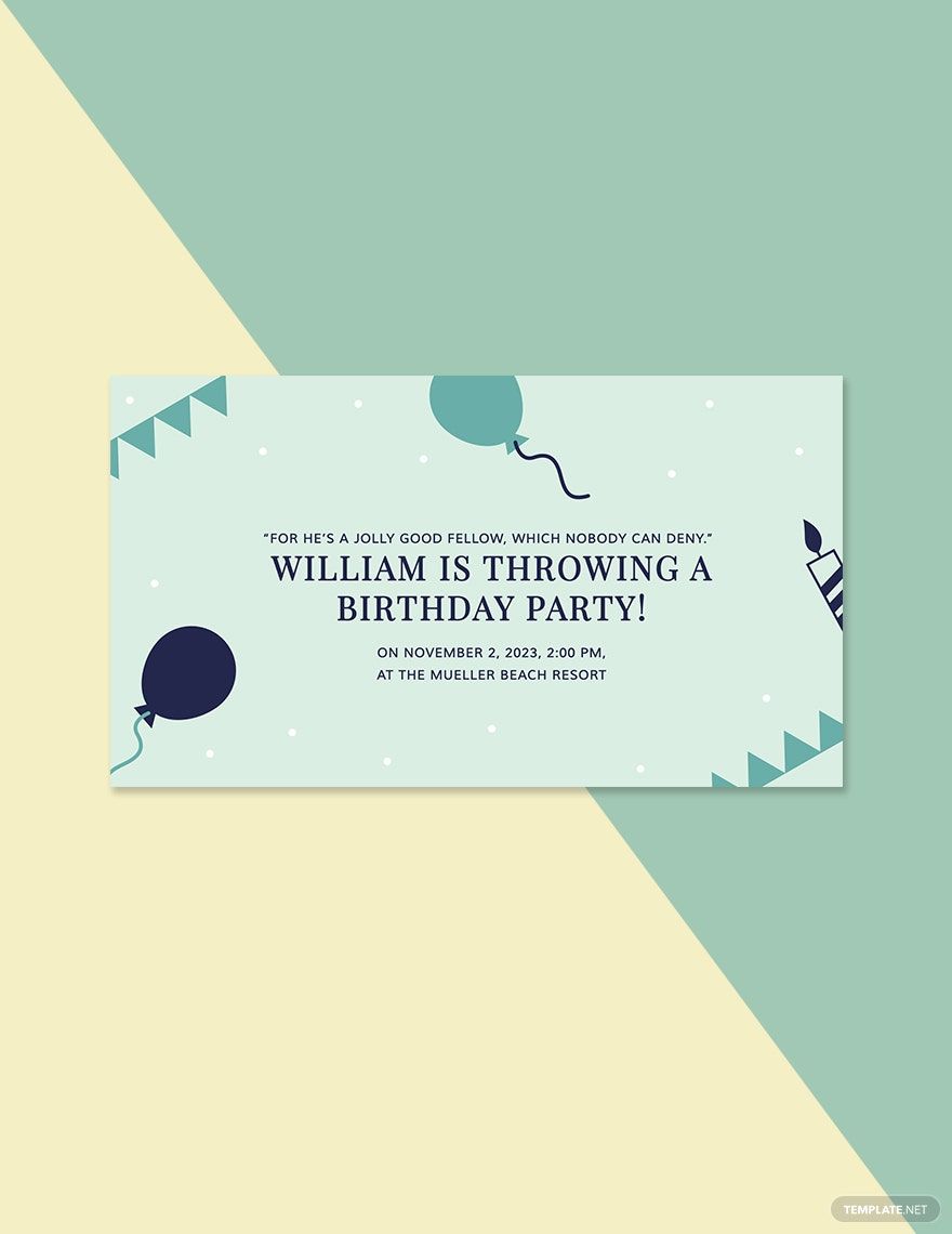 Birthday Facebook Event Cover Template Download In PSD Template