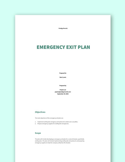 23 Emergency Plan Templates Free Downloads Template