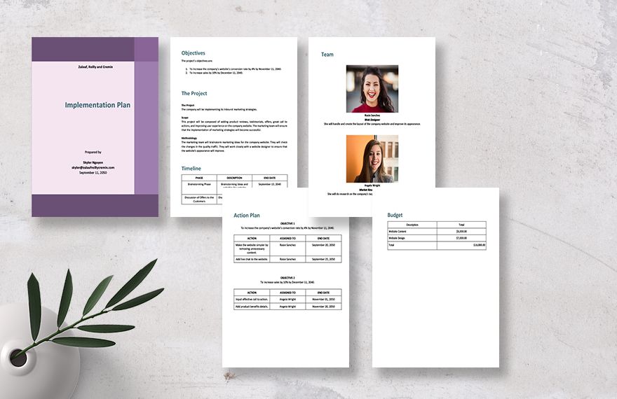 Implementation Plan Template - Download in Word, Google Docs, PDF ...