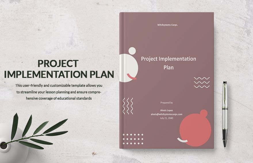 FREE Project Plan PDF Template Download Template