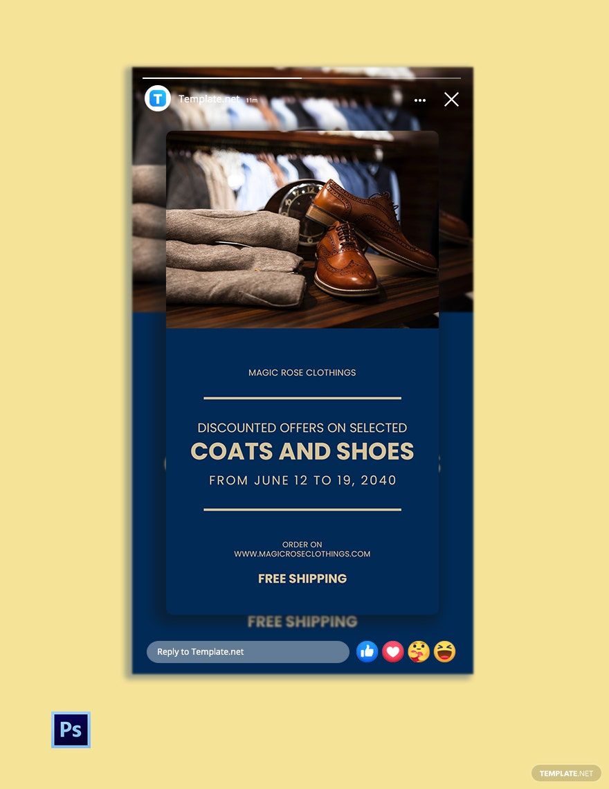 Free Marketing Facebook Story Template Download In PSD Template