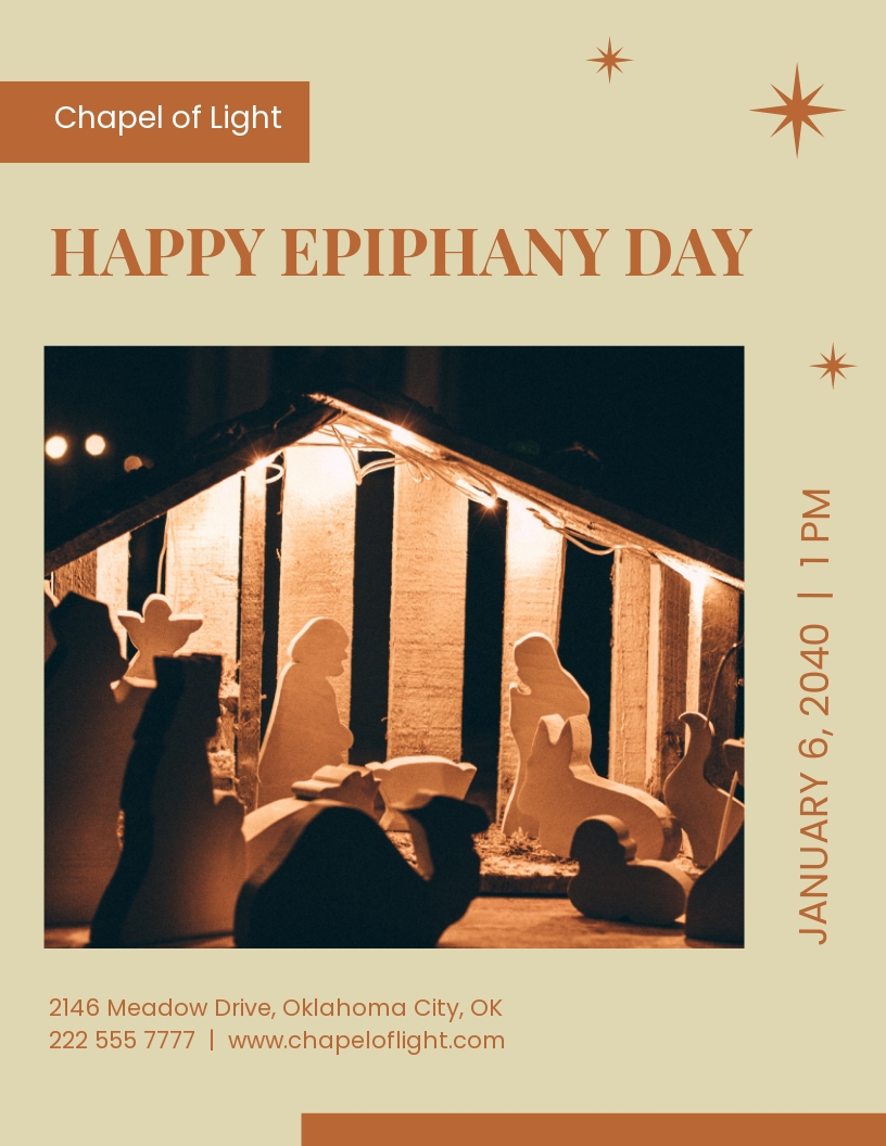 FREE Happy Epiphany Day Flyer Template in Word | Template.net