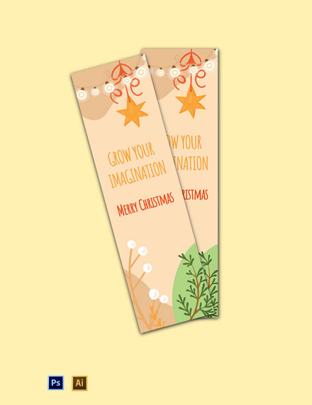 Free Xmas Blank Bookmark Template - Download in Word | Template.net