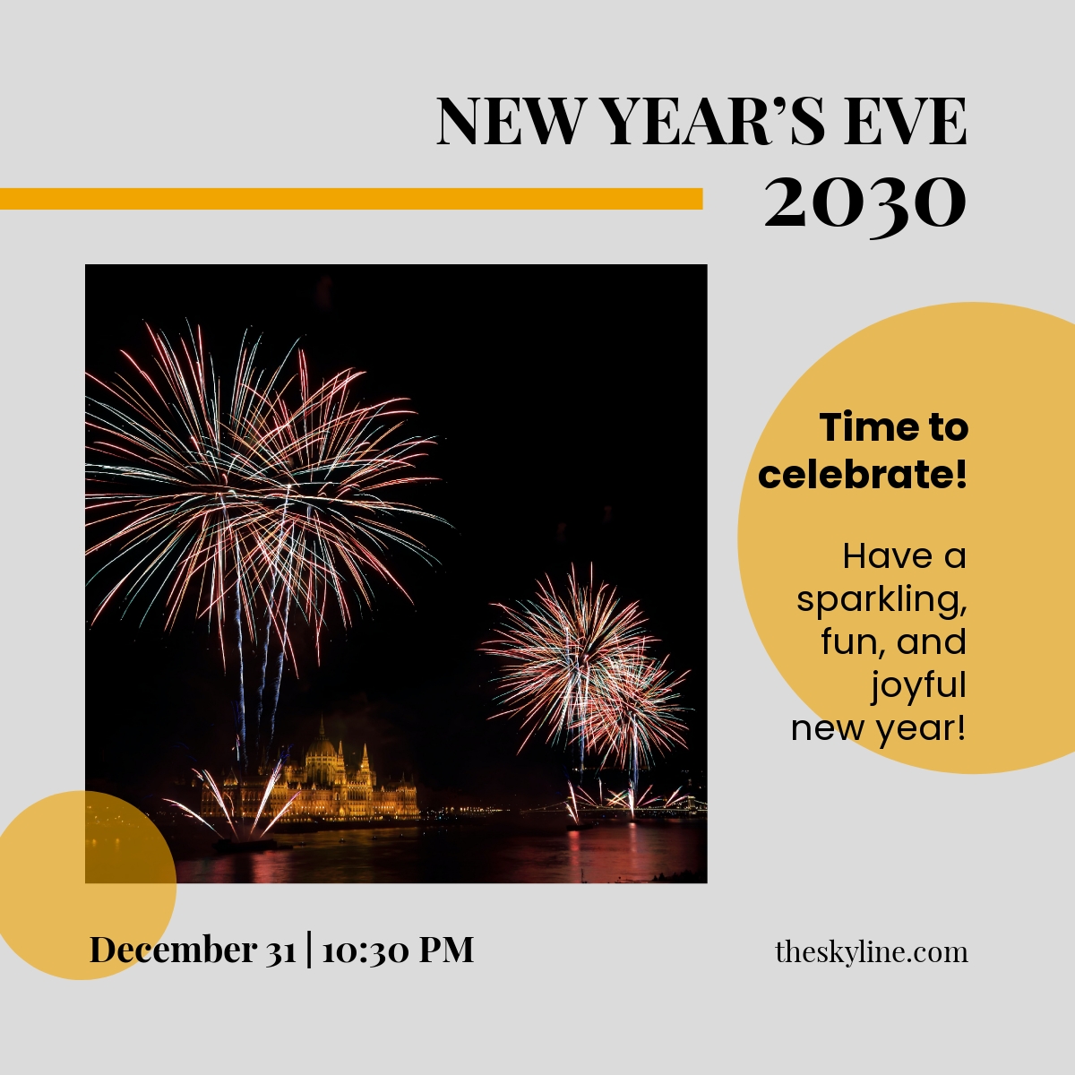 Free New Year's Eve Instagram Story Template - PSD | Template.net