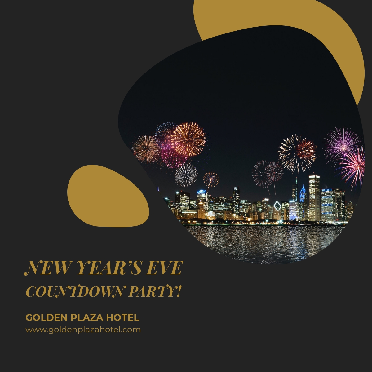 New Year Countdown Instagram Post Template - PSD | Template.net