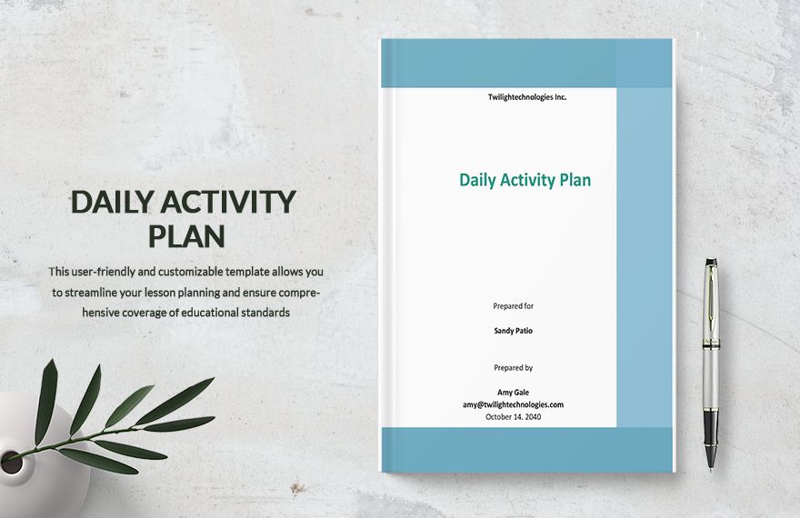 FREE Activity Plan Google Docs Template Download Template