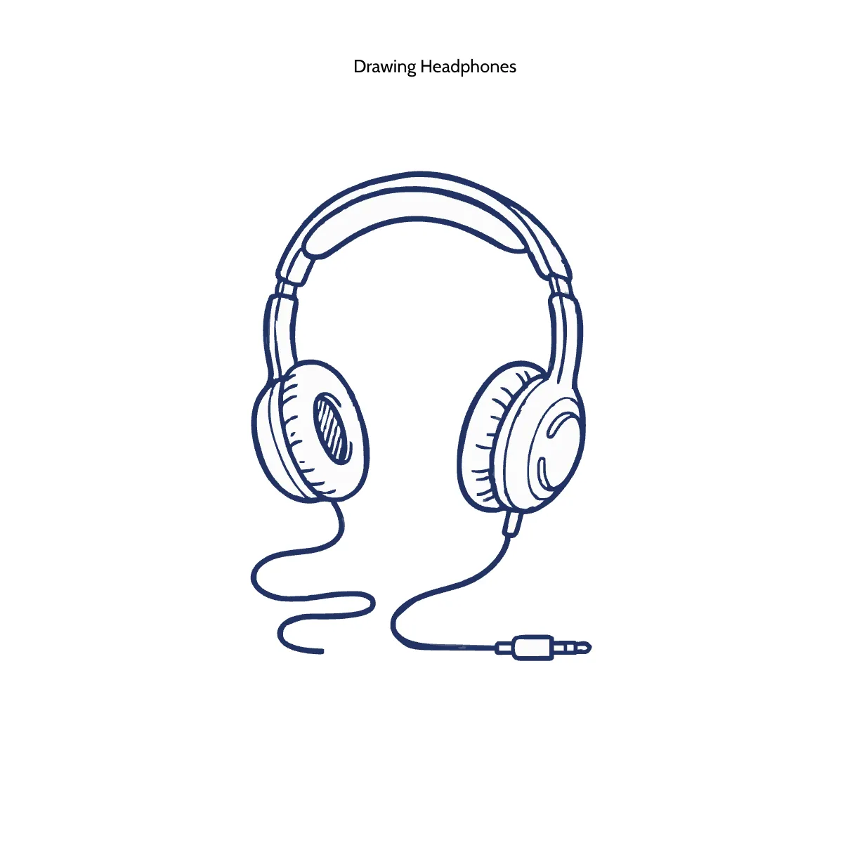 Free Drawing Headphones Template to Edit Online