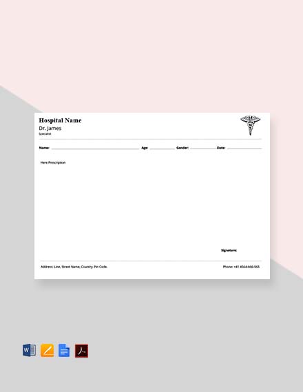 FREE Doctor Letterhead Format Template - Word (DOC) | PSD | Apple (MAC ...
