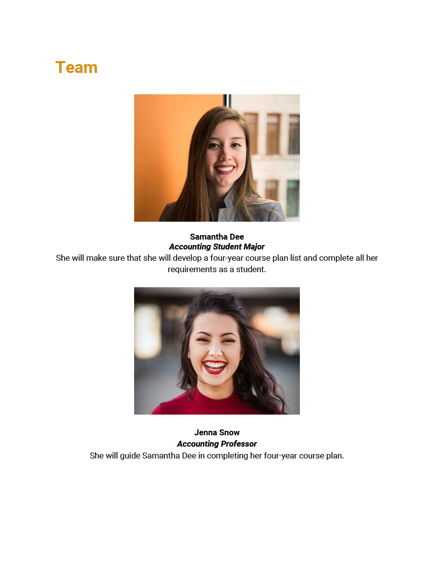 Four Year Course Plan Template - Google Docs, Word, Apple Pages ...