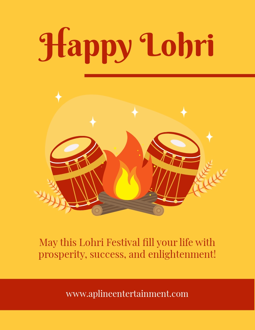 Free Lohri Event Flyer Template - Google Docs, Word, Publisher ...