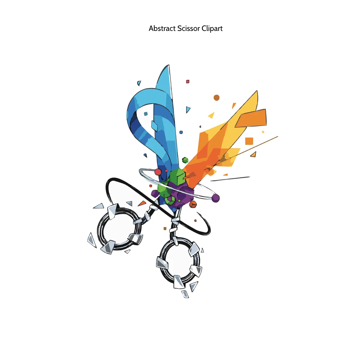 Free Abstract Scissor Clipart Template to Edit Online