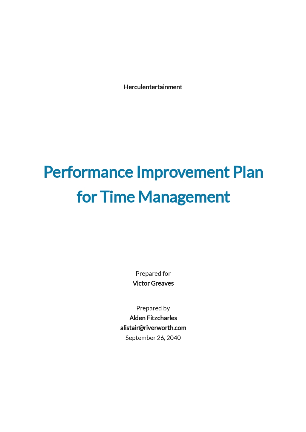 Teacher Improvement Plan Template - Google Docs, Word, Apple Pages, PDF ...