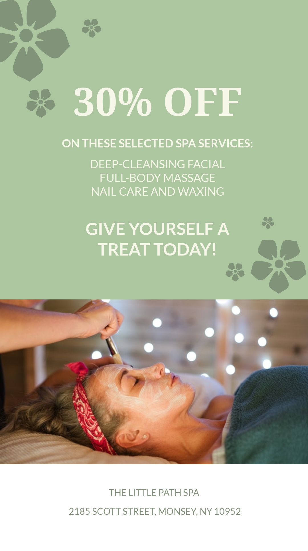 Free Spa Center Snapchat Geofilter Template