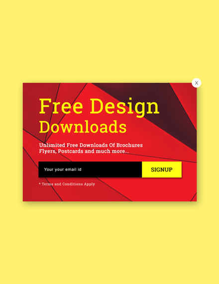 Free Website Search Pop-up Template