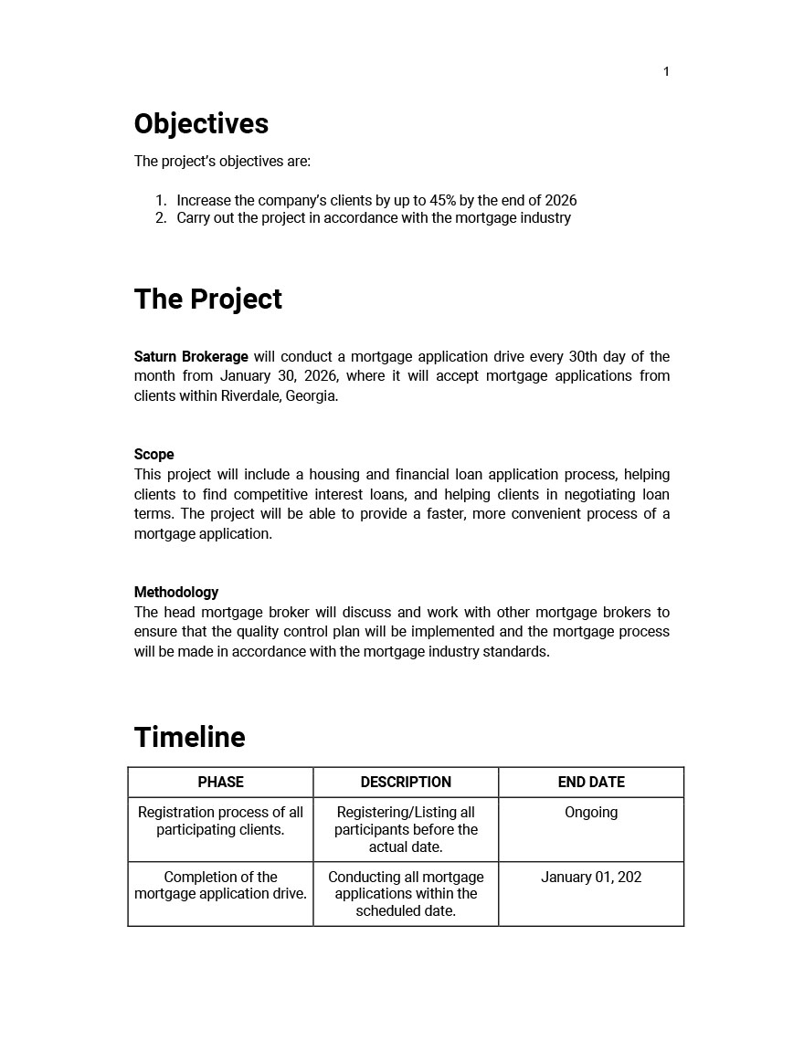 Mortgage Broker Quality Control Plan Template Google Docs Word 