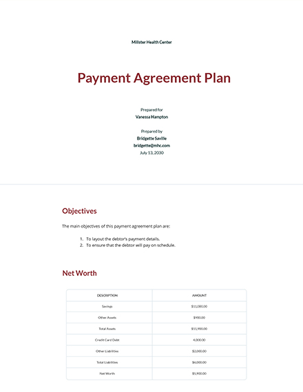 Free Simple Payment Agreement Template - Google Docs, Word, Apple Pages, PDF | Template.net