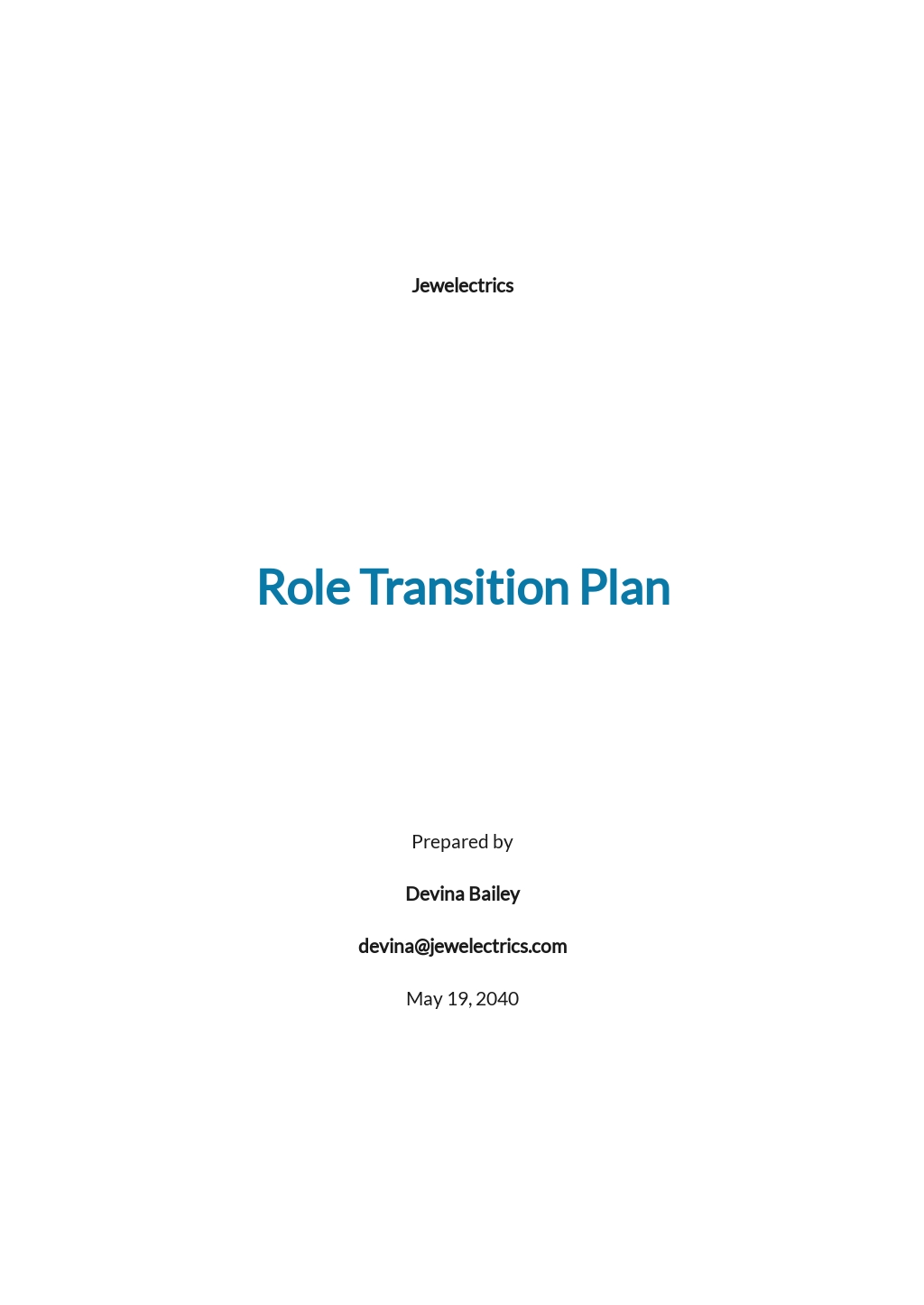 8+ FREE Transition Plan Templates [Edit & Download] | Template.net