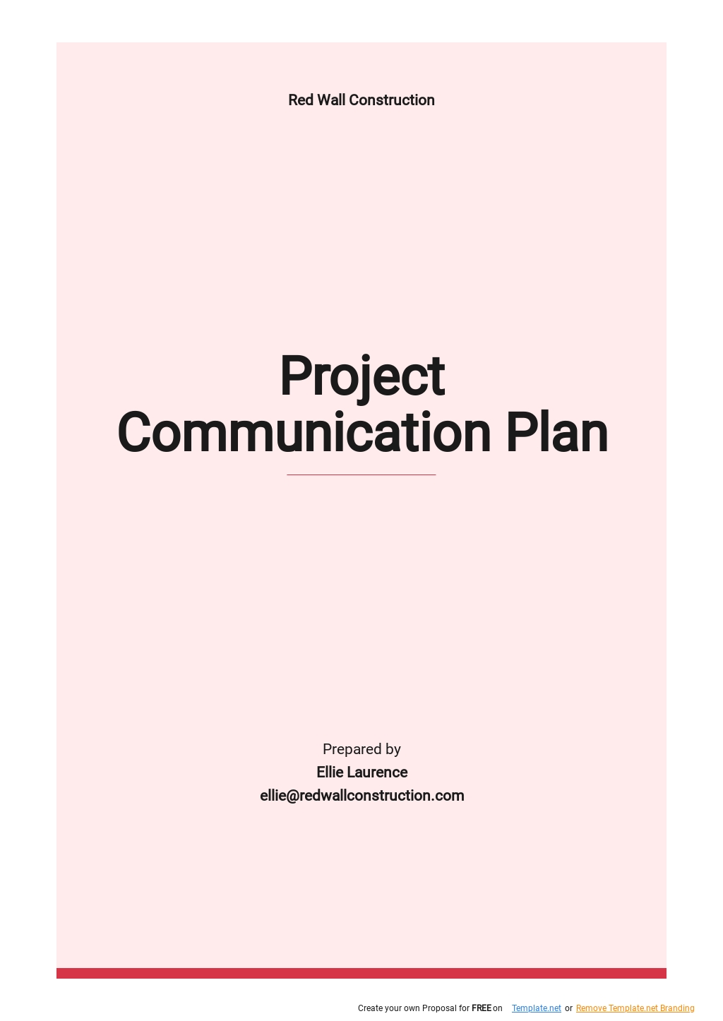 IT Project Communication Plan Template - Google Docs, Word | Template.net