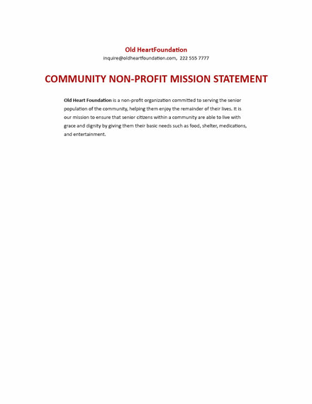 Nonprofit Mission Statement Template - Word | Template.net