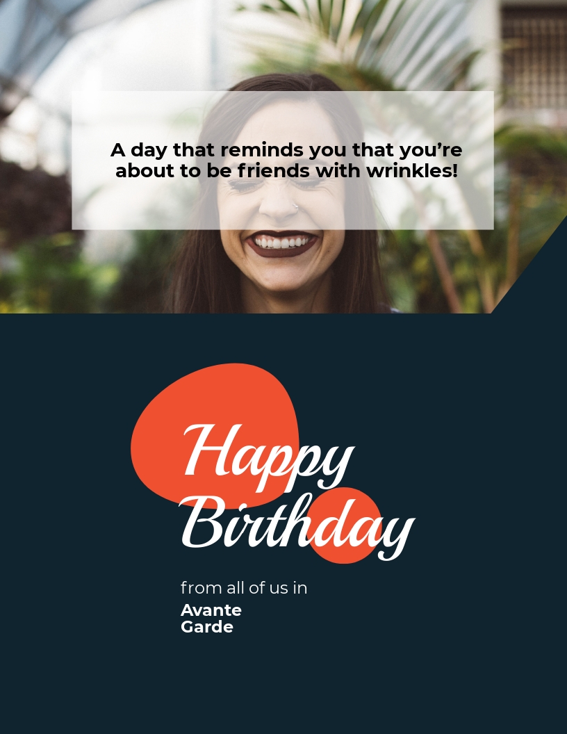 FREE Funny Birthday Word Template Download Template