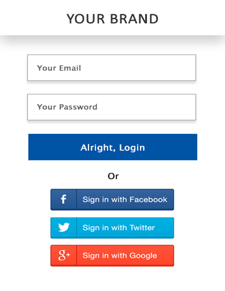 Free Website Login Pop-up Template