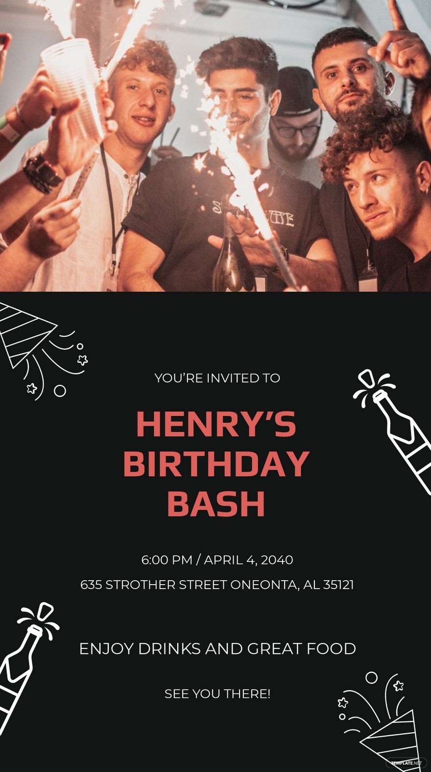 Free Birthday Party Instagram Story Template Template