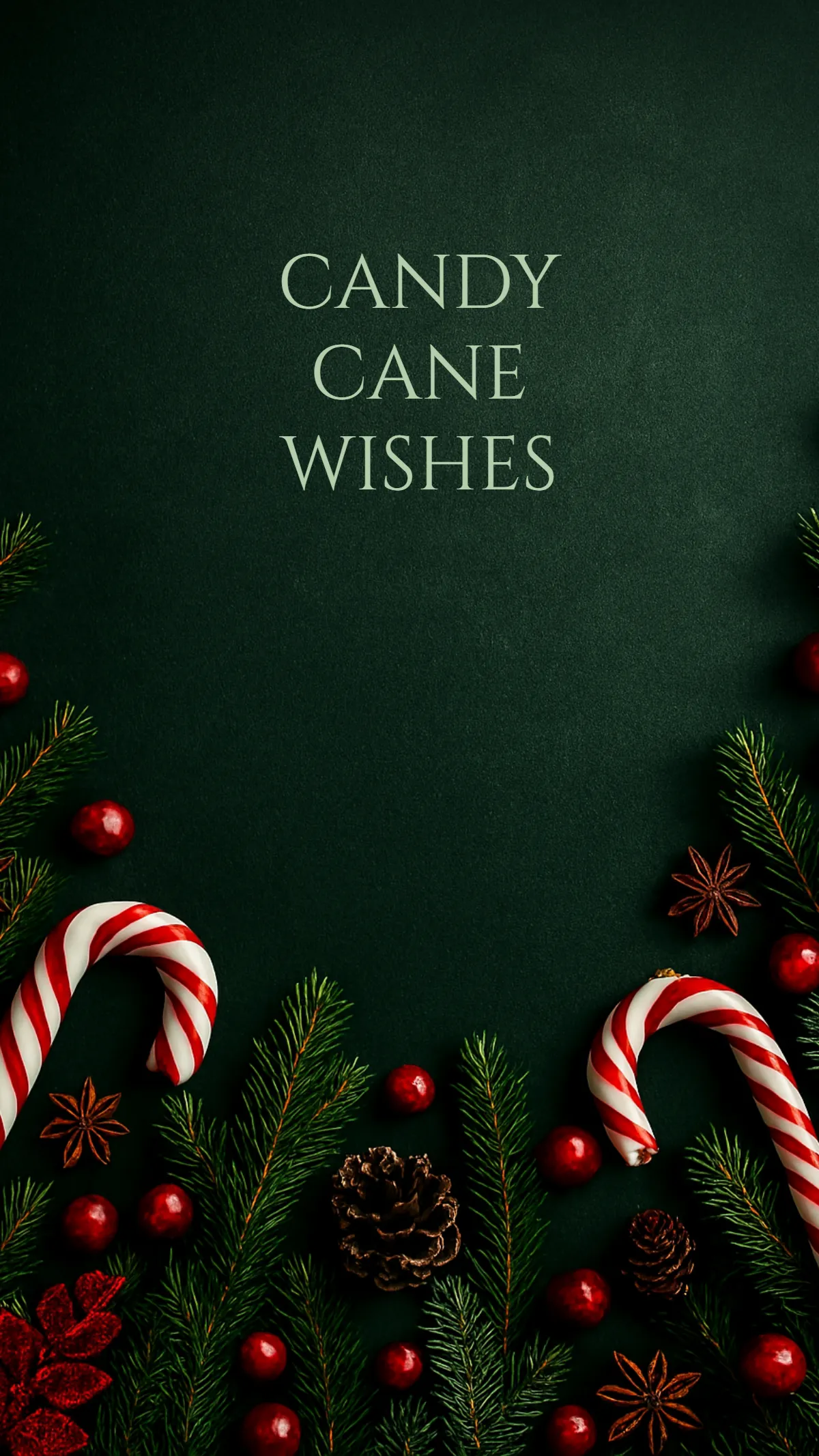 Free Cute Candy Cane Wallpaper Template to Edit Online