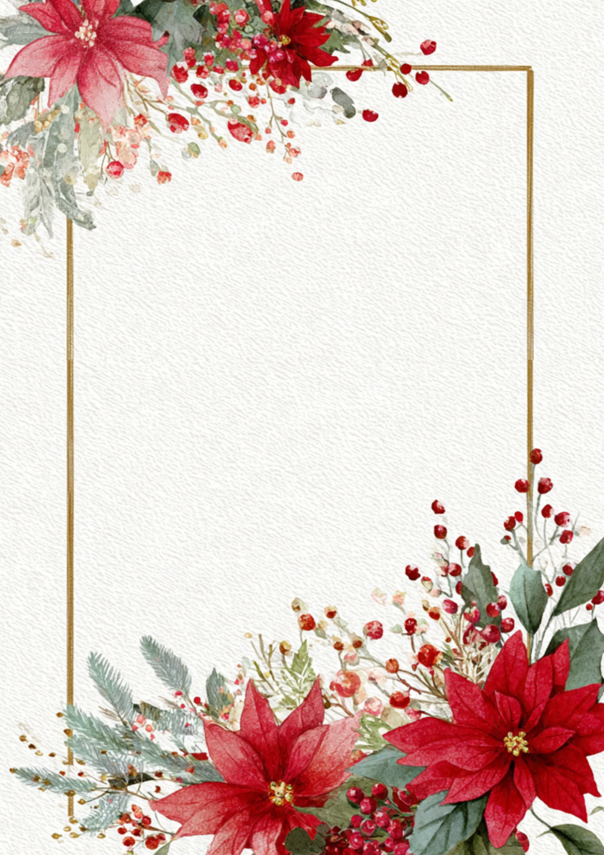 Free Christmas Borders Templates, Editable and Printable