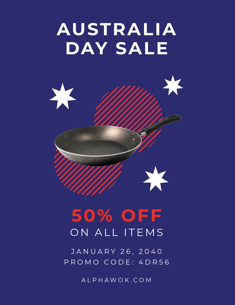 Free Australia Day Sale Promotion Flyer Template - Google Docs, Word ...