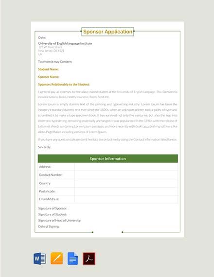FREE Job Application Template - PDF | Word (DOC) | Apple (MAC) Pages