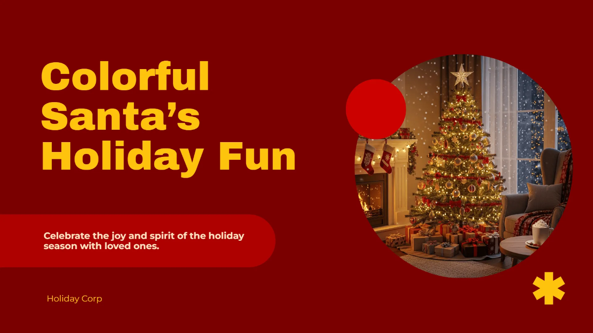 Free Christmas Holiday Presentation Template to Edit Online