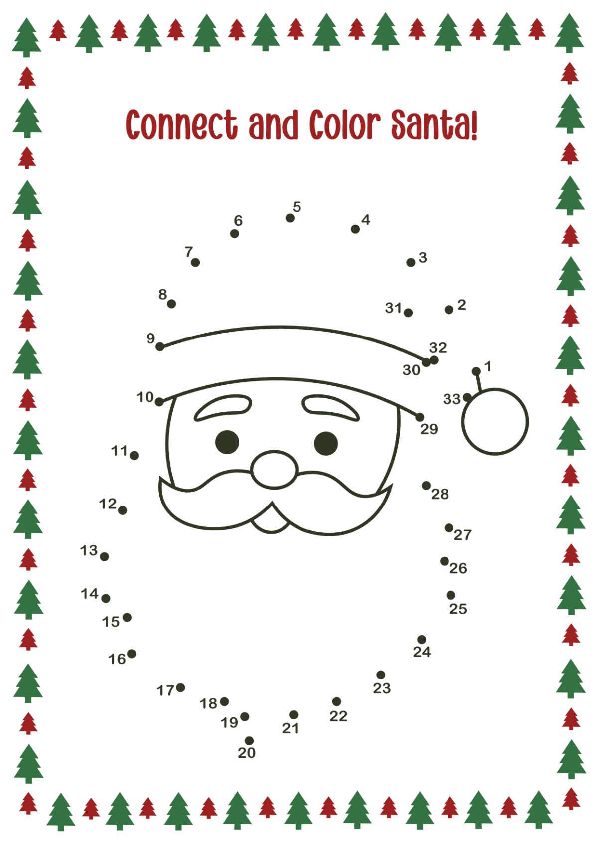 Free Christmas Activity Worksheet Template to Edit Online
