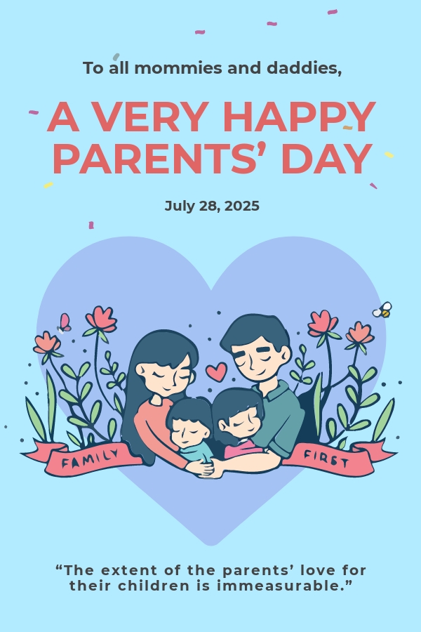 Parents Day Pinterest Pin Template - PSD | Template.net