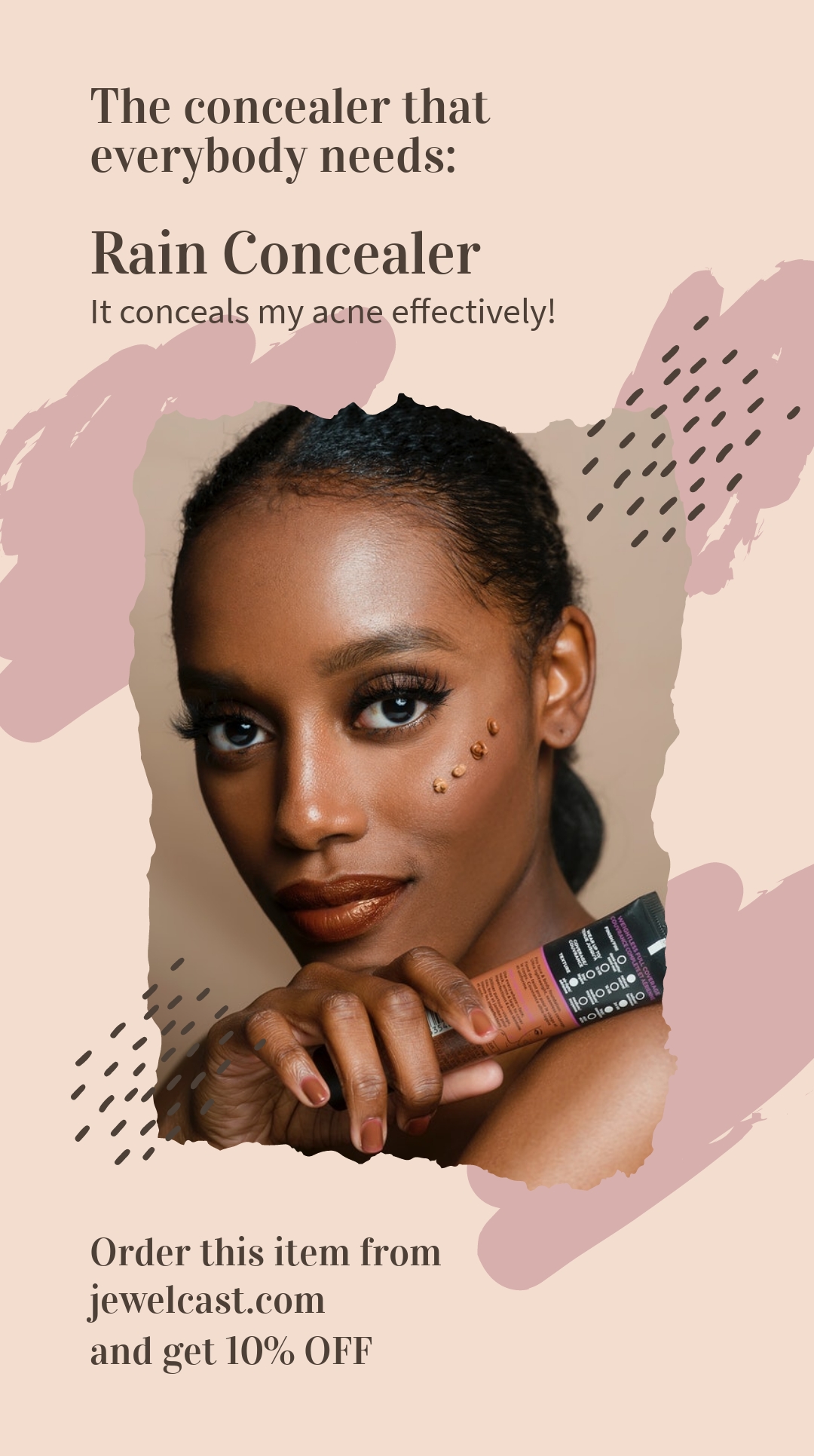 Free Beauty Influencer Whatsapp Post Template