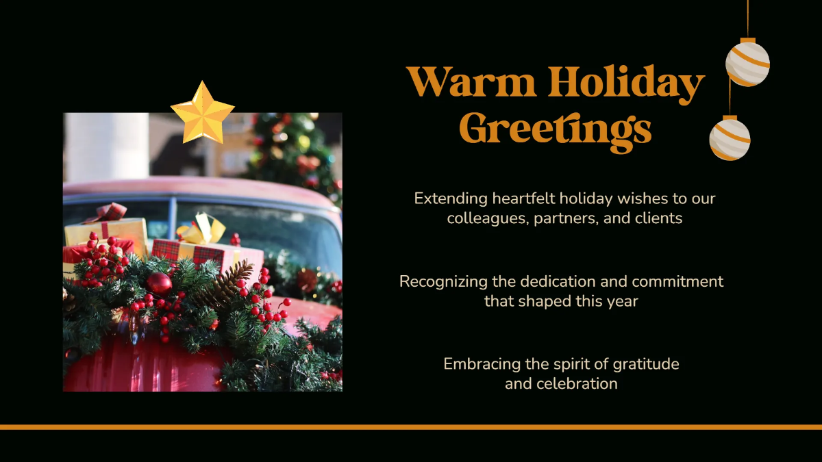 Free Christmas PPT Presentation Template to Edit Online