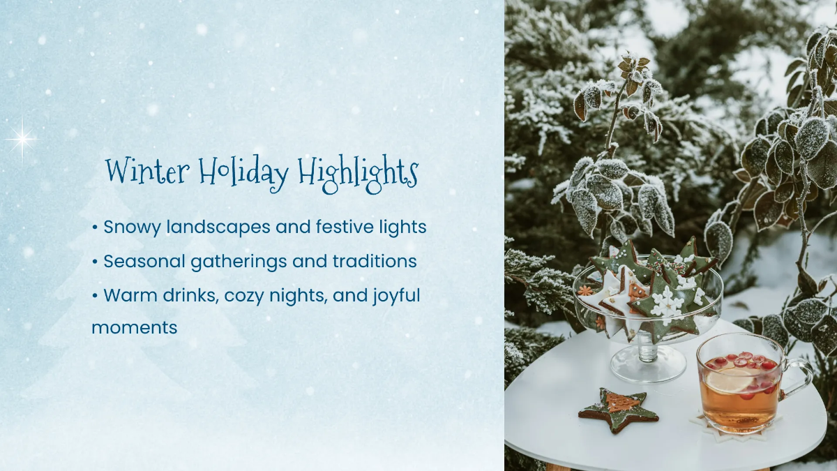 Free Winter Christmas Presentation Template to Edit Online