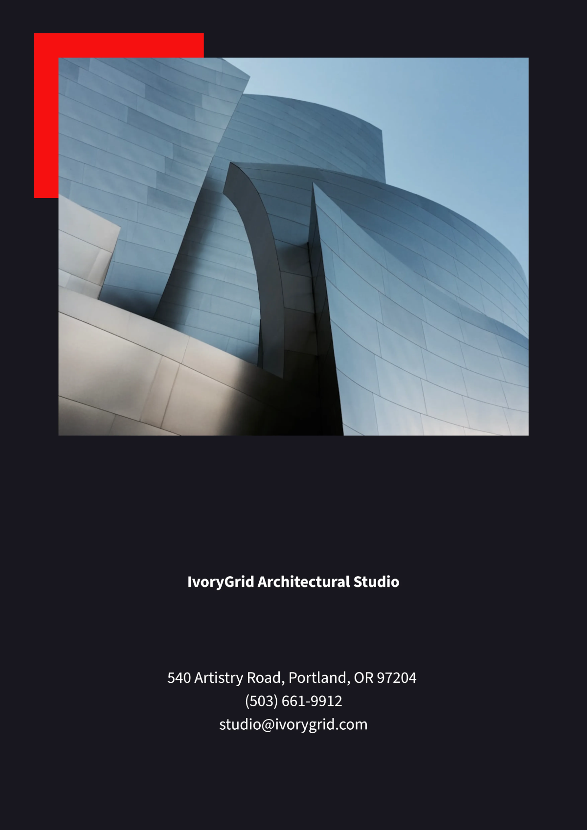 Free A3 Architecture Brochure Template to Edit Online