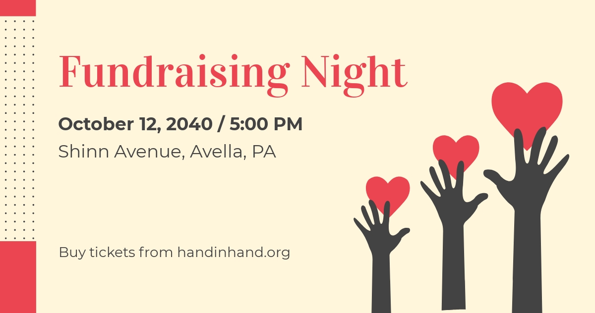 Free Charity Event Facebook Post Template