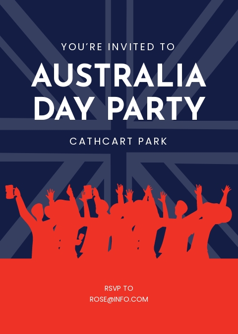 Australia Day Party Invitation Template - Google Docs, Word, Publisher ...