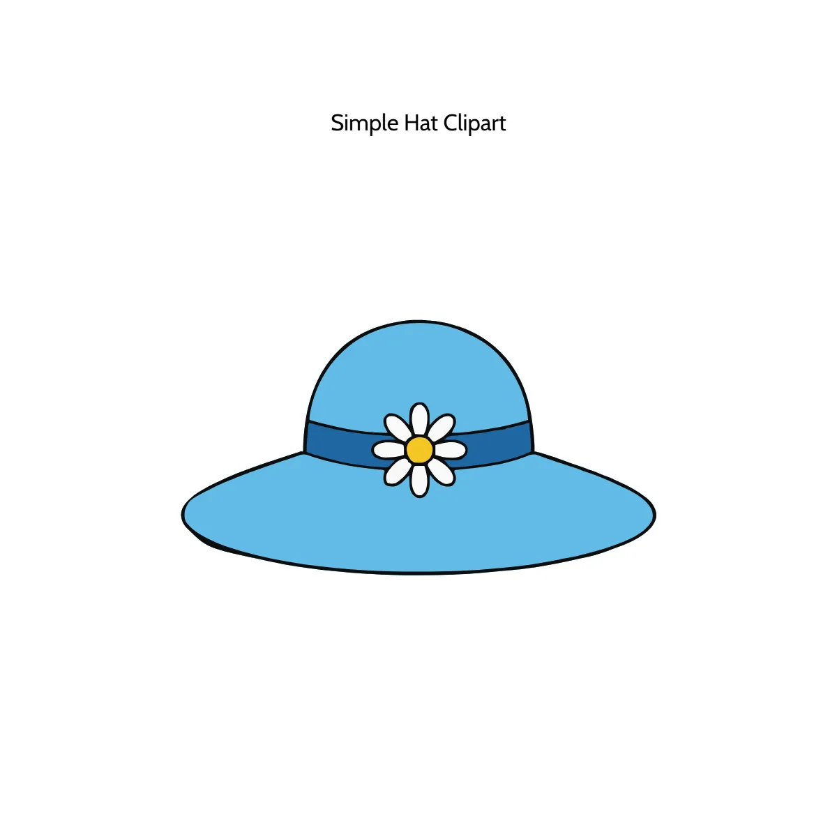 Free Simple Hat Clipart Template to Edit Online