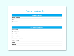 Employee Handover Report Template in Microsoft Word, Apple Pages, PDF ...