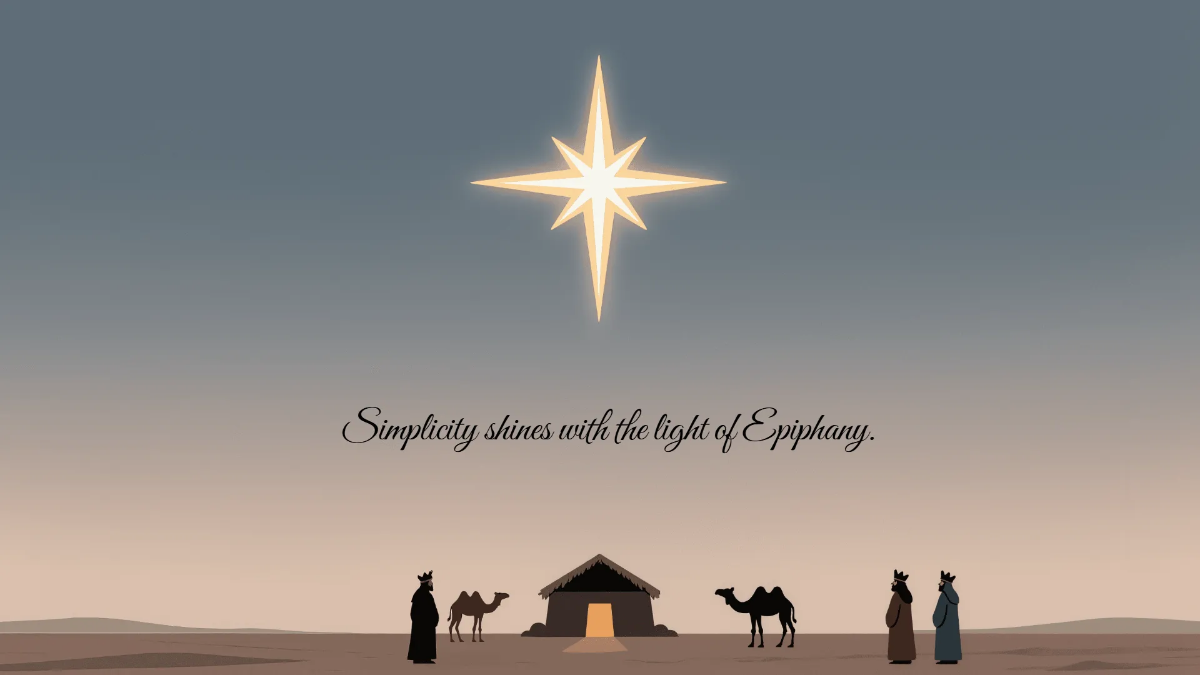 Free Minimalist Epiphany Background Template to Edit Online