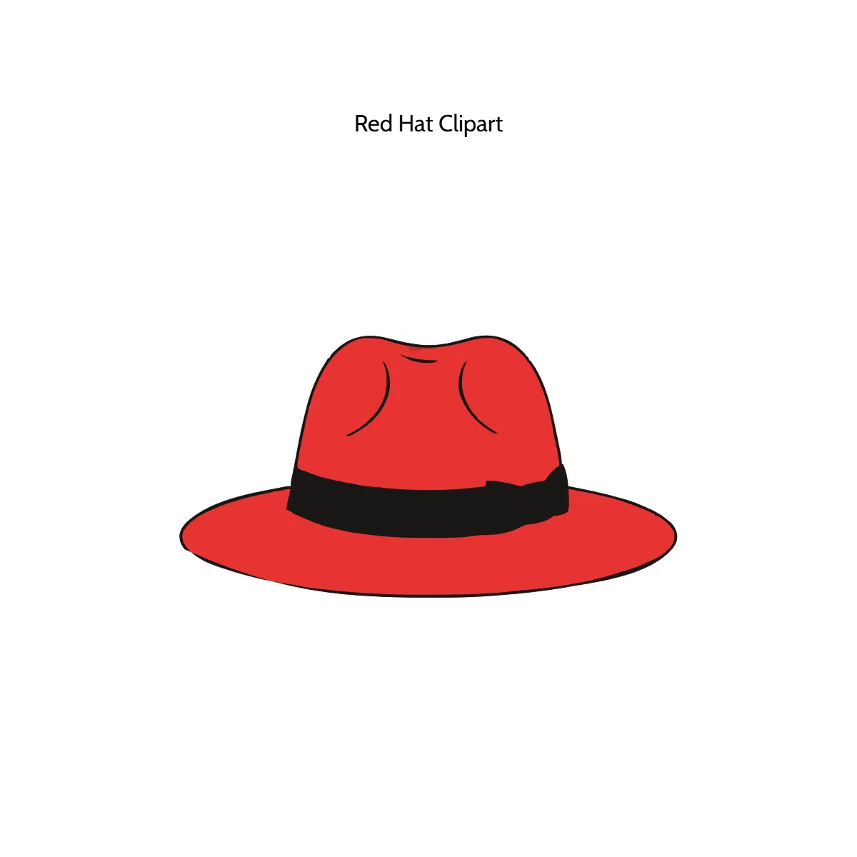 Free Red Hat Clipart Template to Edit Online