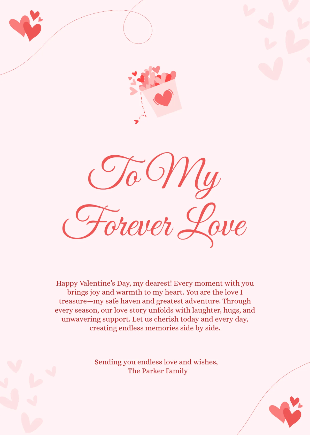 Free Valentine's Day Wishes Templates to Edit Online