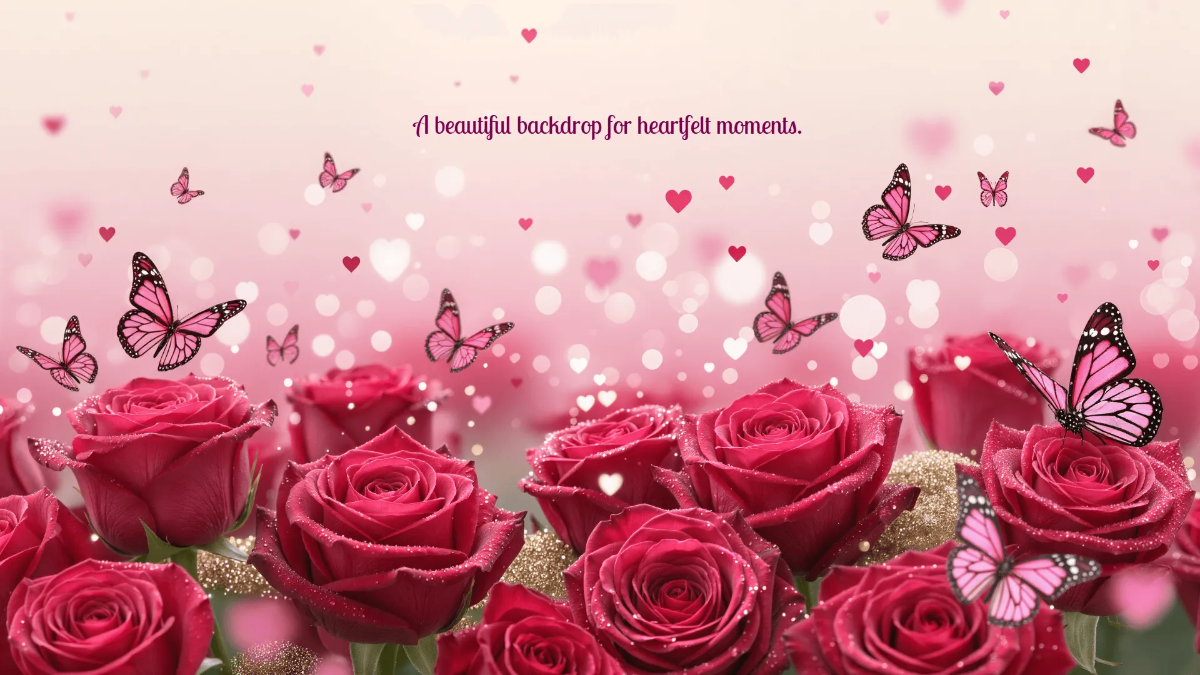 Free Valentines Day Beautiful Background Template to Edit Online