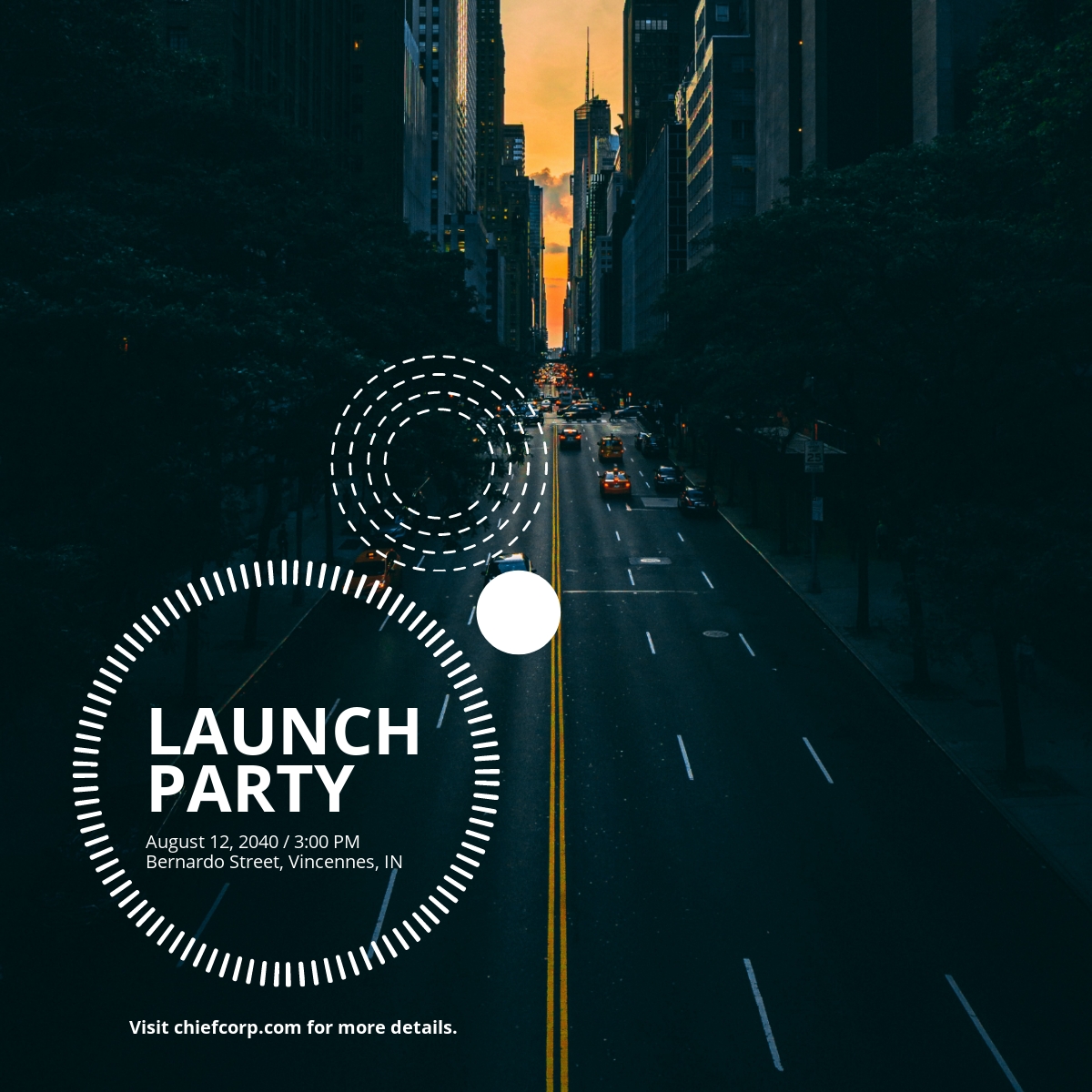 Free Launch Party Linkedin Post Template