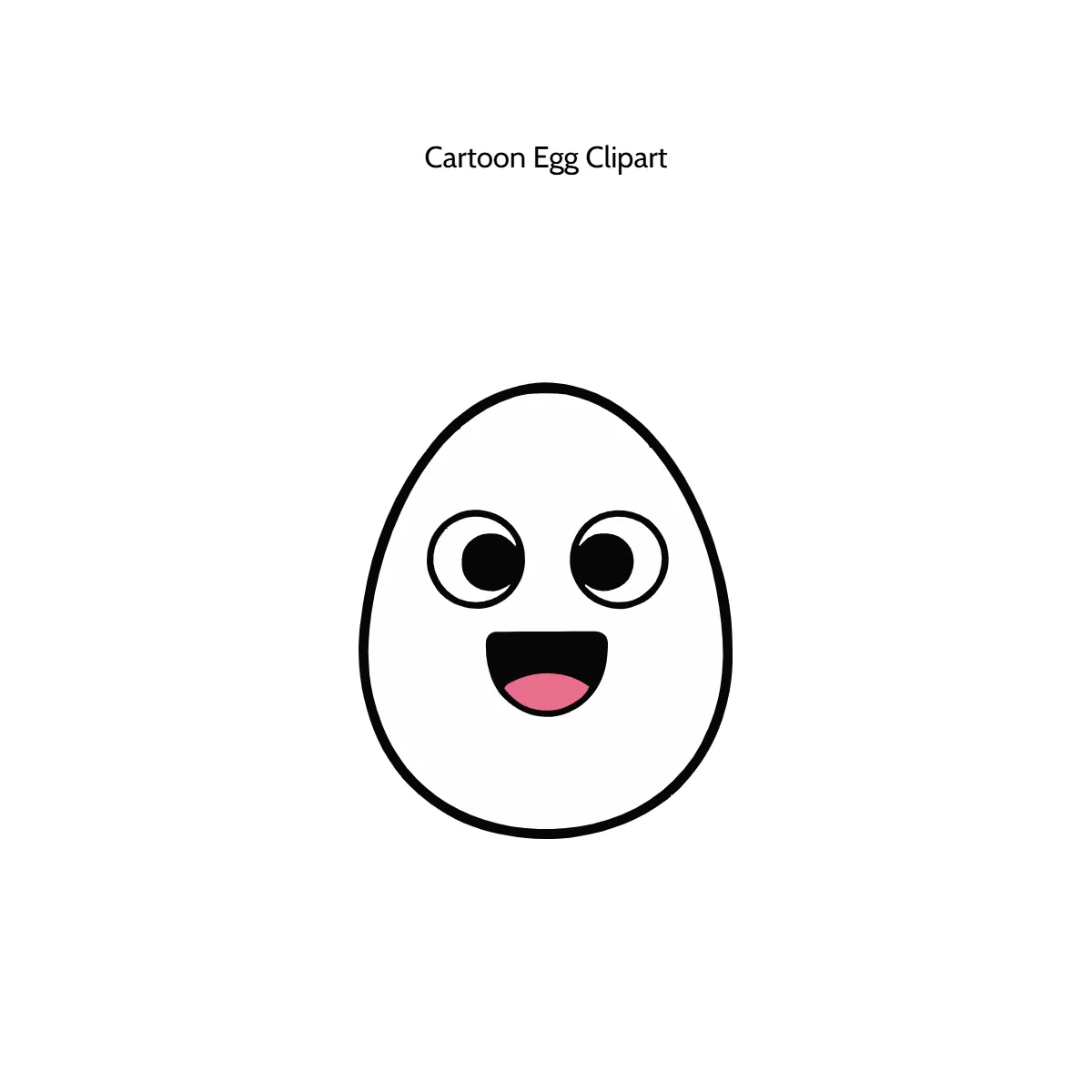 Free Cartoon Egg Clipart Template to Edit Online